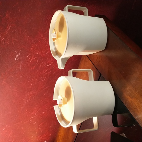 Tupperware | Kitchen | Tupperware Vintage Sugar Creamer Set Almond ...